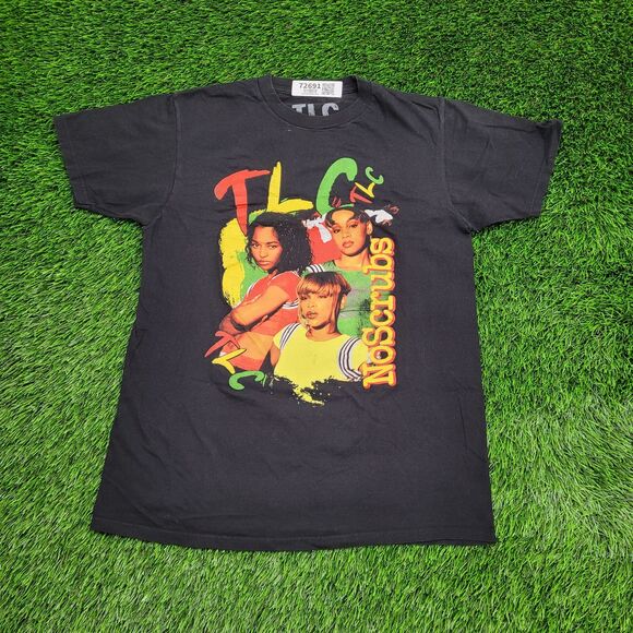 TLC Shirt | Tops | Tlc Rb Shirt Womens Medium 8x26 Black Girl Group ...
